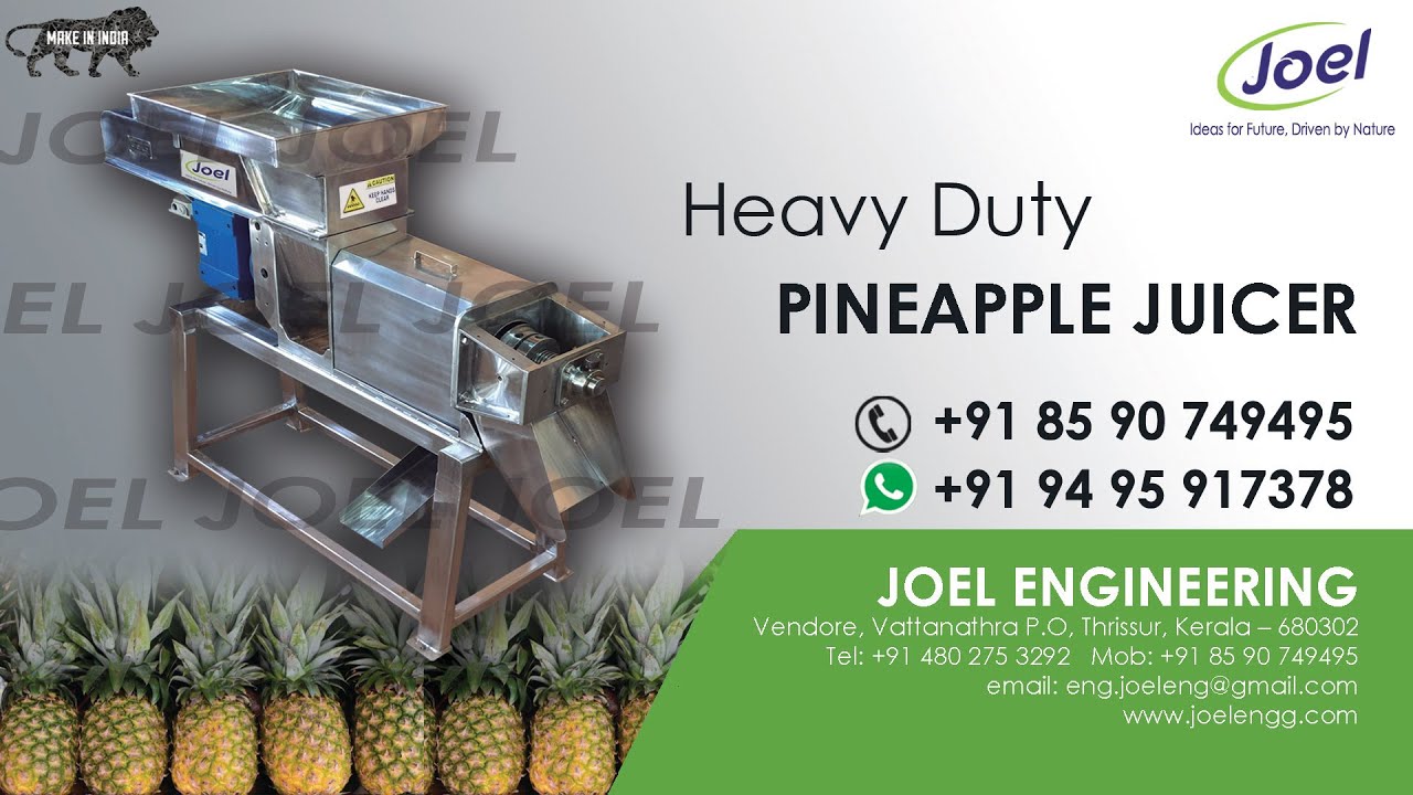 Pineapple Juice Extractor (Pineapple Juice extraction 2) अनानास का जूस ...