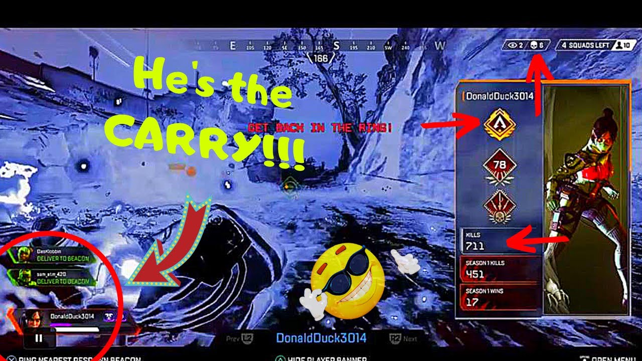 Apex legends: Insane Grenade win and Full team carry - YouTube