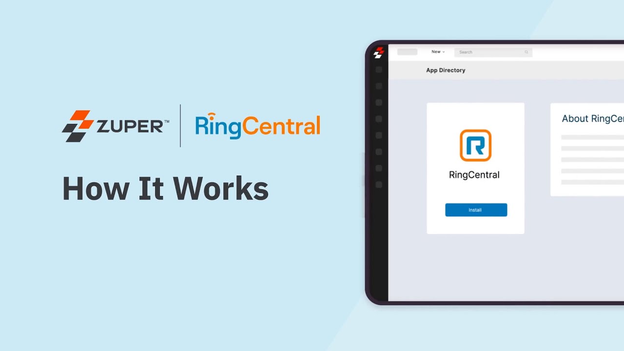 Zuper + RingCentral | How It Works | @ringcentral - YouTube