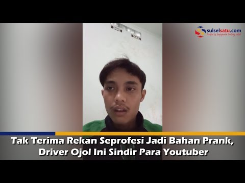 Tak Terima Rekan Seprofesi Jadi Bahan Prank, Driver Ojol Ini Sindir Para Youtuber