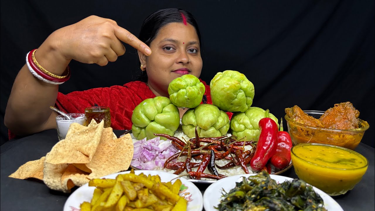 ASMAR EATING SPICY 🥵 KOYASH VORTA TOK DAL ALU VAJA METHI BAGUN KATLA ...