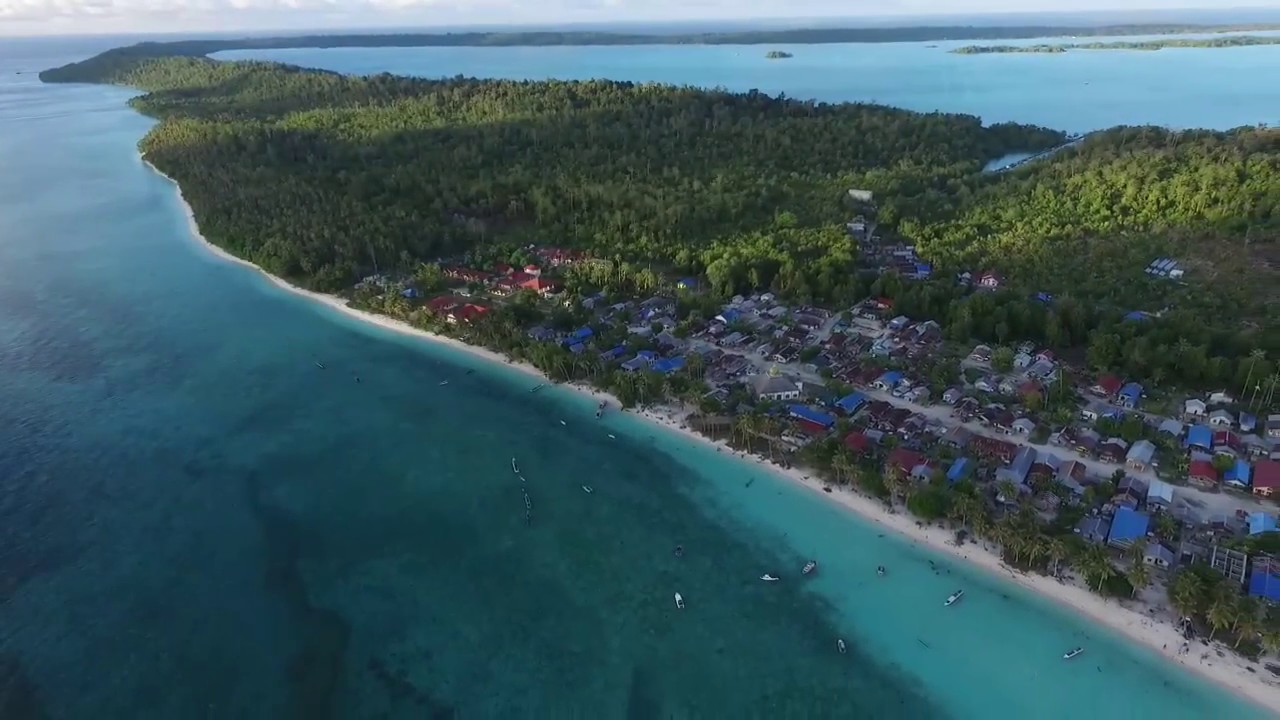 Virgin Maratua island from above - YouTube