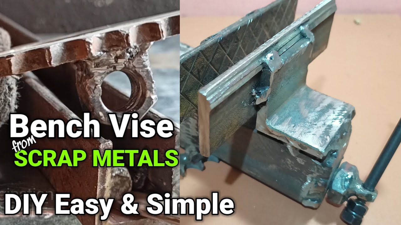 Easy DIY Bench Vise Made from Scrap Metals I Useful DIY Projects - YouTube