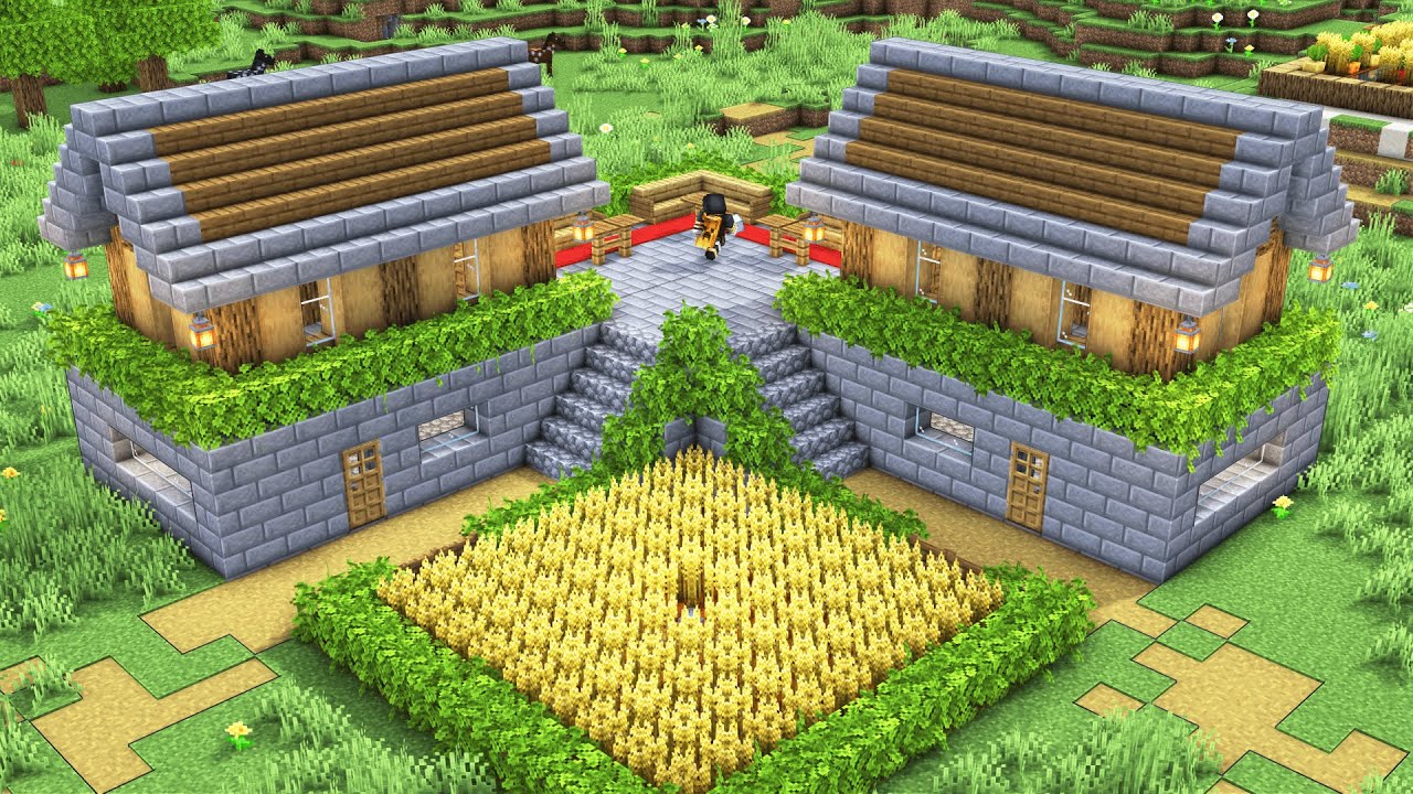 Minecraft: How To Build A 2 Player (Duo) Survival House | Tutorial ...