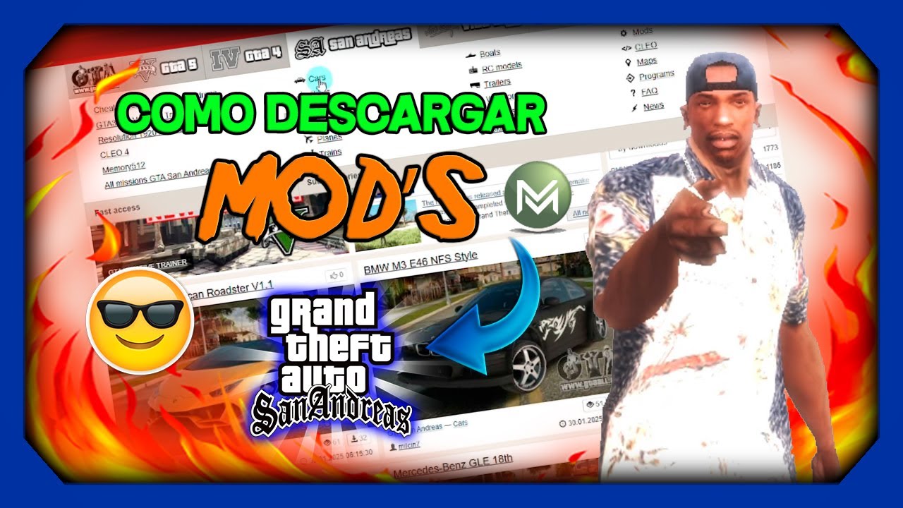 COMO DESCARGAR MOD'S PARA GTA SA EN 5 MINUTOS RAPIDO Y FÁCIL- 2025 ...