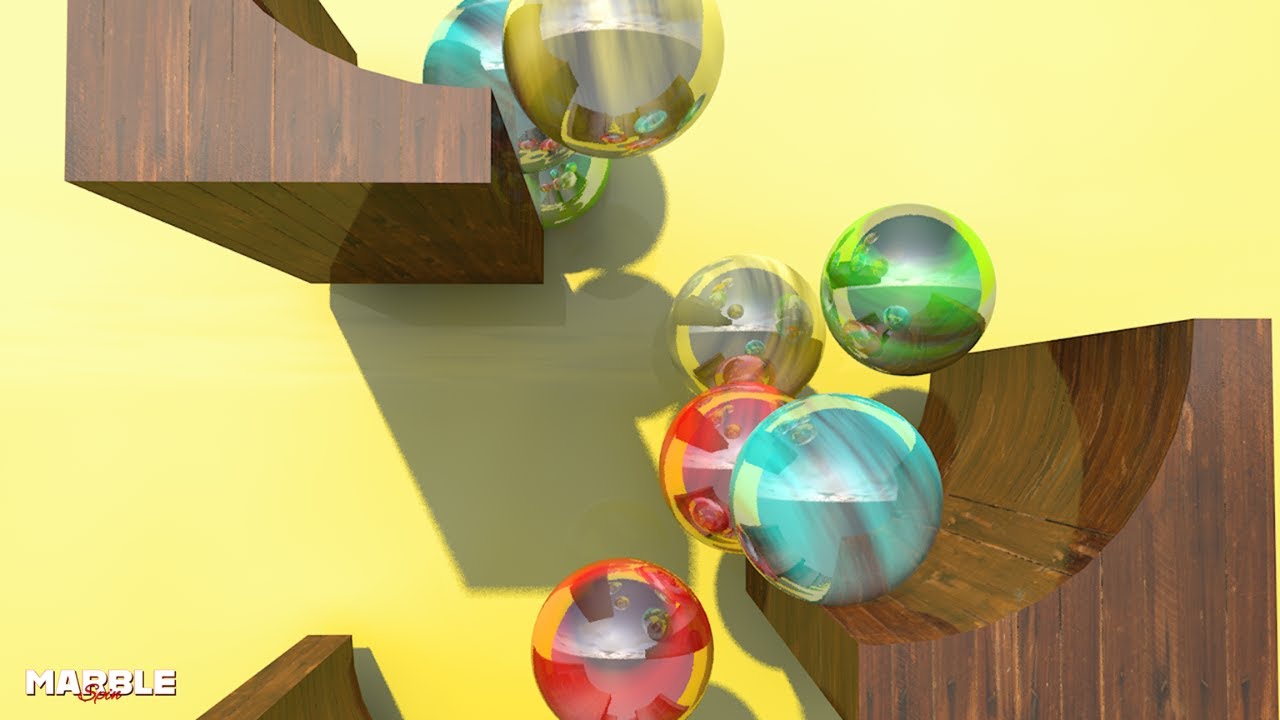 3D Marble Ball Run Animation 35 - YouTube