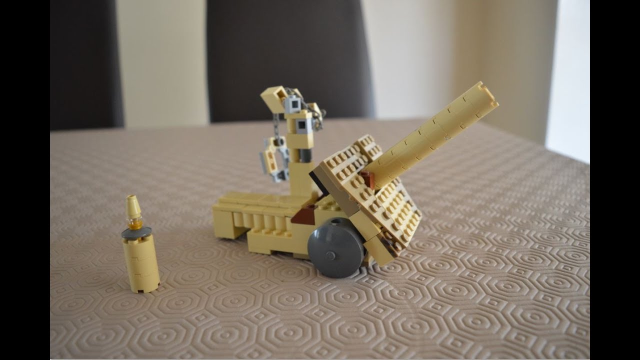 Lego WW1: Big Bertha Cannon Tutorial - YouTube