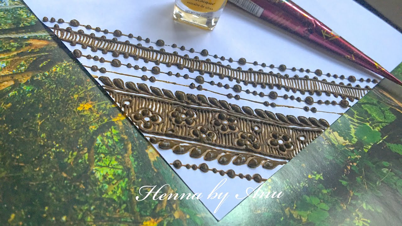 Simple Henna Artwork on paper | Henna by Anu - YouTube