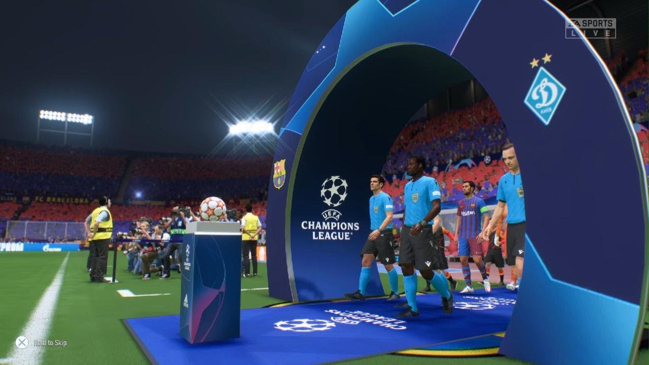 FIFA 22 UEFA champions league group stage FC Barcelona - YouTube