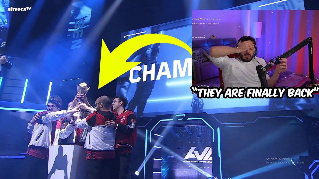 Tarik Reacts To Sentinels The Champions of AfreecaTV Valorant League ...