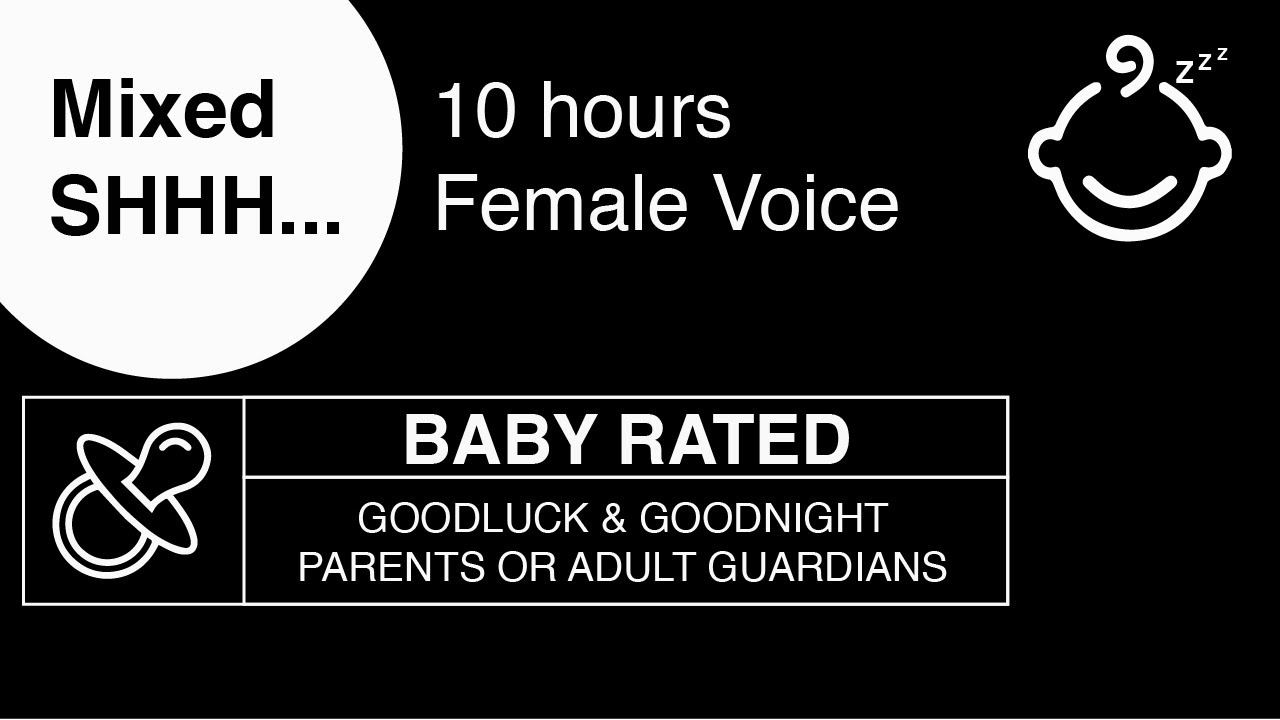 Female Shh Sounds For Baby Sleep | 10 Hrs - YouTube