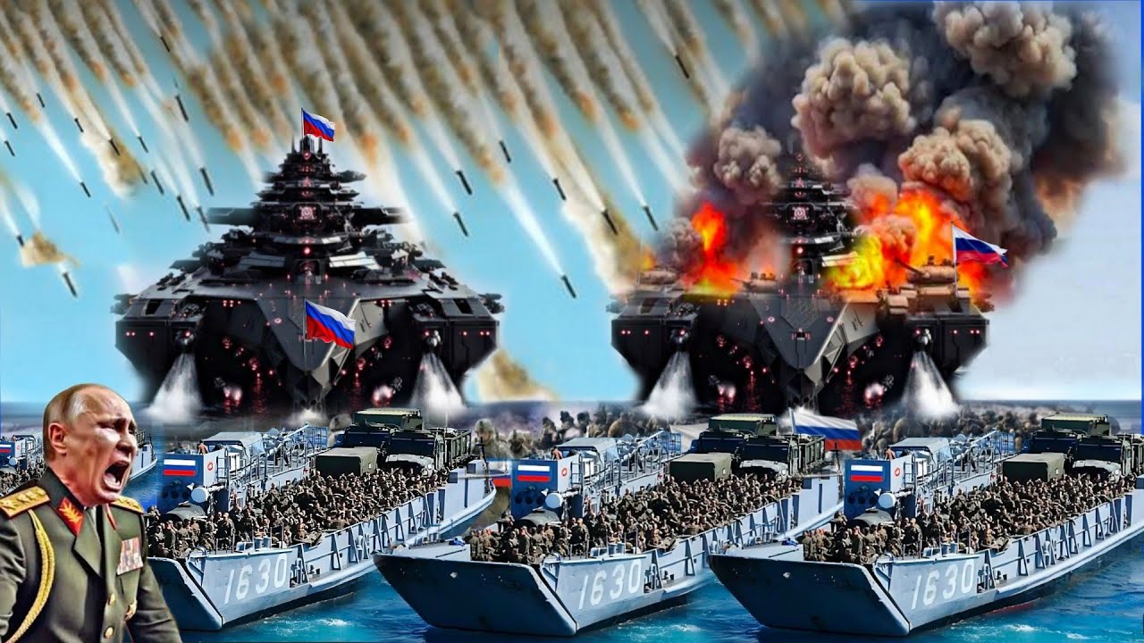 Just arrived! 1 Minute Ago, 80 Russian warships bombarded by Ukrainian ...