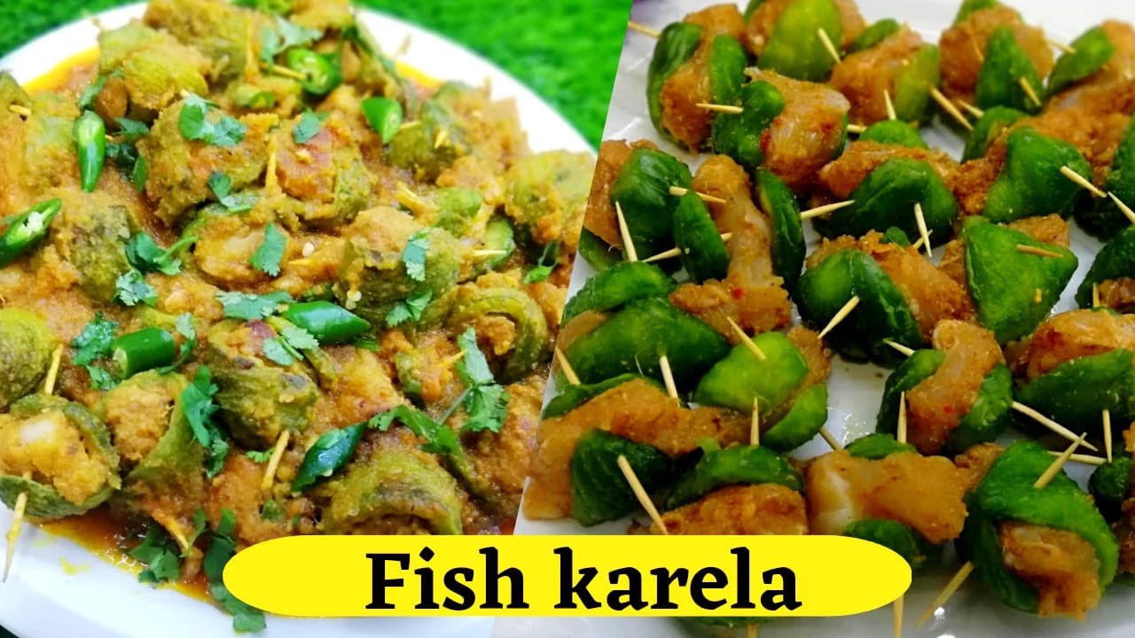 Fish Karela Recipe | Unique Style Stuffed Karela | Fish Karela Easy Way ...