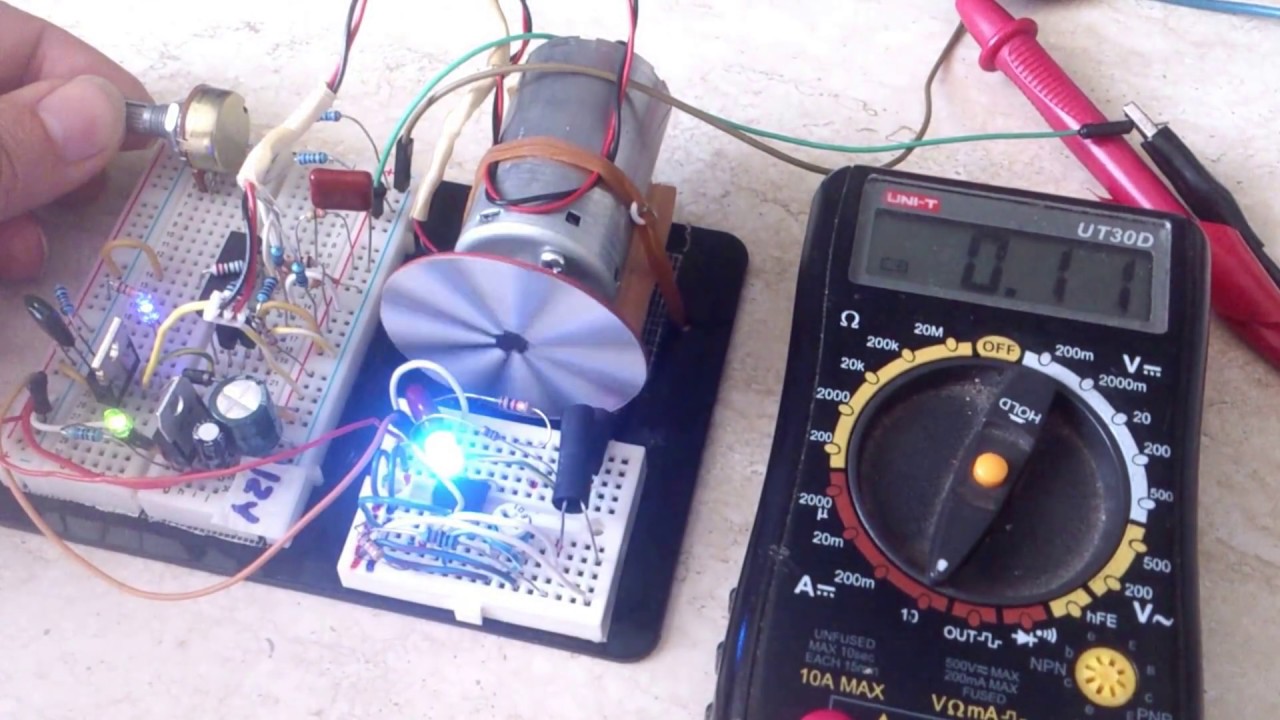 PWM DC Motor Speed controller on LM339 - YouTube