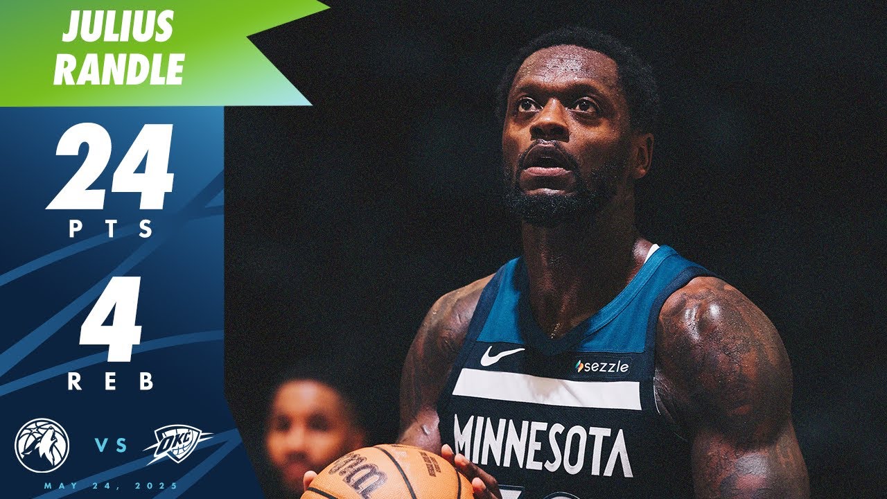 Julius Randle Scores 24 Points In WCF Game 3 Against Thunder | 05.24.25 ...