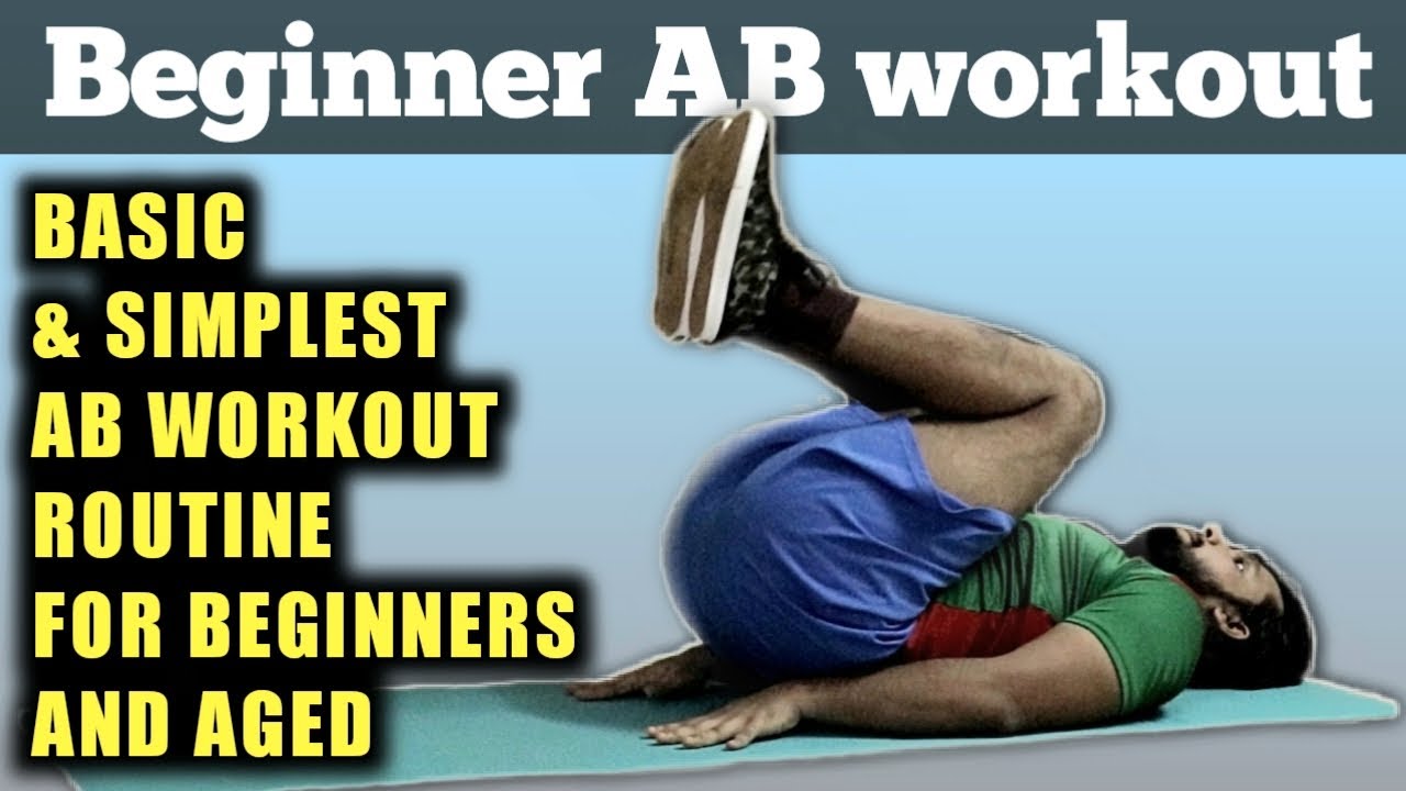Beginner AB workout at home (No equipment) | Simple & Basic AB ...