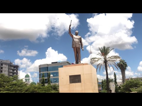 Nyerere square statue located in the center of the city of Dodoma - YouTube