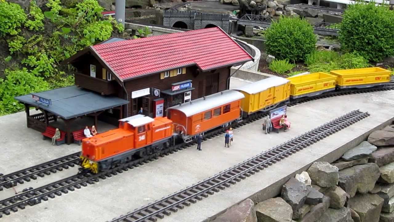 LGB Gartenbahn RhB - Rhätische Bahn - Bahnhof Filisur (2013) - YouTube