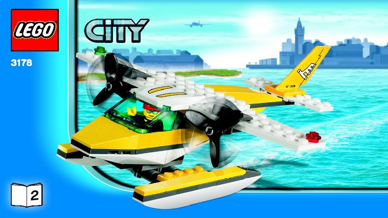 LEGO instructions - City - Airport - 3178 - Seaplane (Book 2) - YouTube