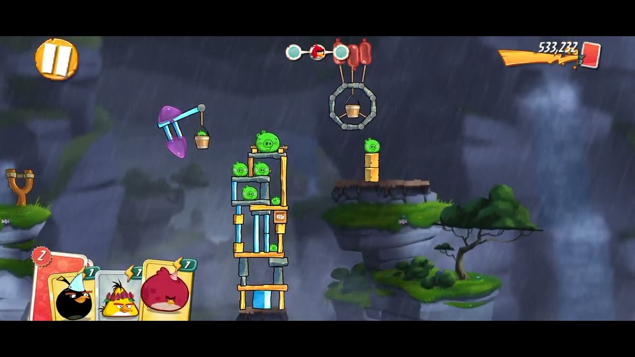 Angry Birds 2 Boss Level 70 Chef Pig Falling to their death - YouTube