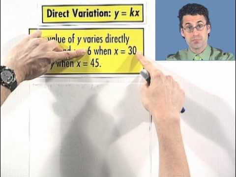 Direct Variation - YouTube