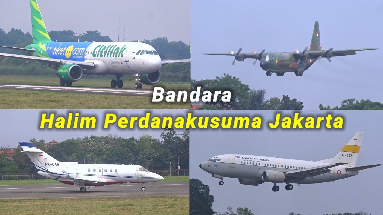 Disini Pesawatnya Bermacam Jenis .. Hunting Pesawat Di Bandara Halim ...