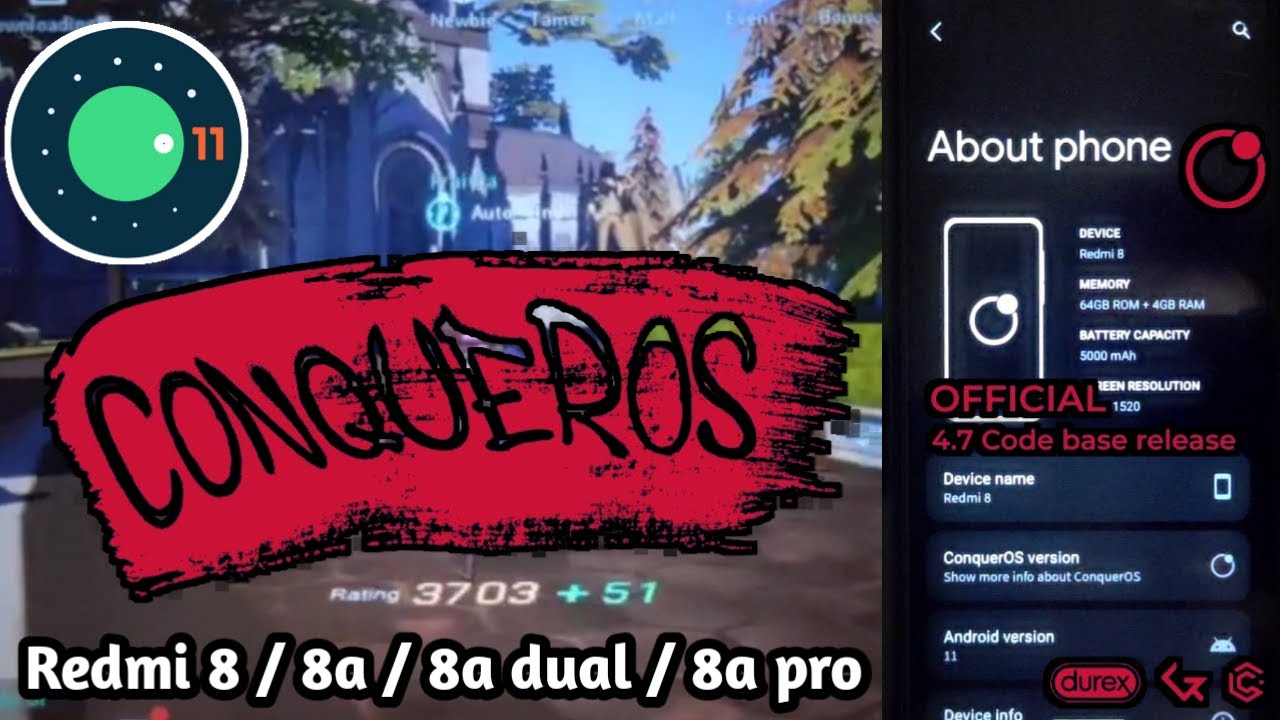 ConquerOS 4.7 di Redmi 8 / 8a / 8a dual / 8a pro || Install dan Review Custom Rom Android 11 ...