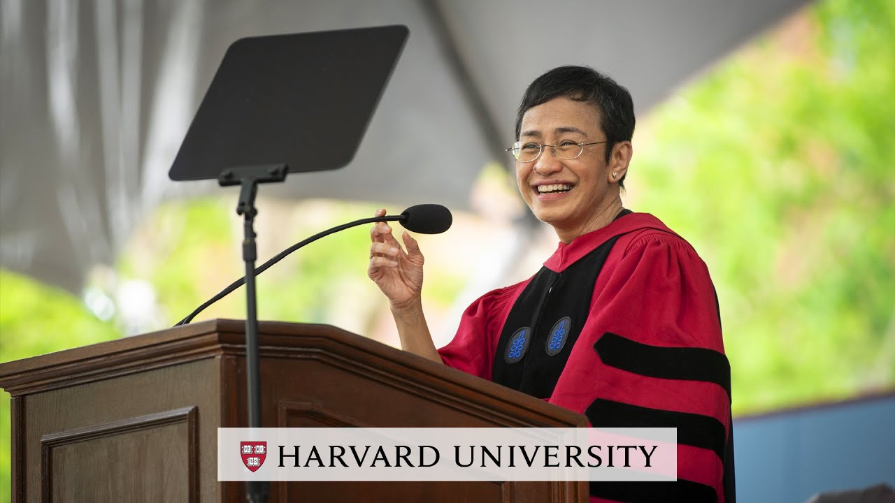 Maria Ressa delivers the Commencement Address | Harvard Commencement ...