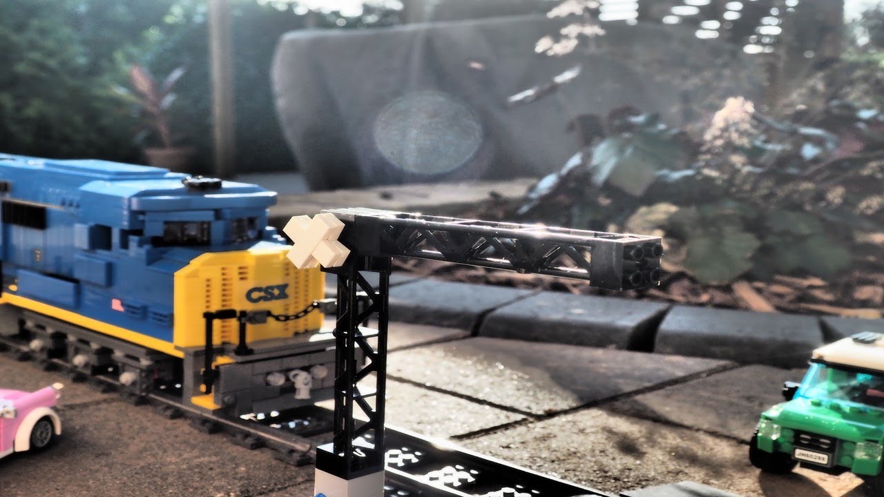 Lego CSX 4757 Running on the Garden Train Track - YouTube