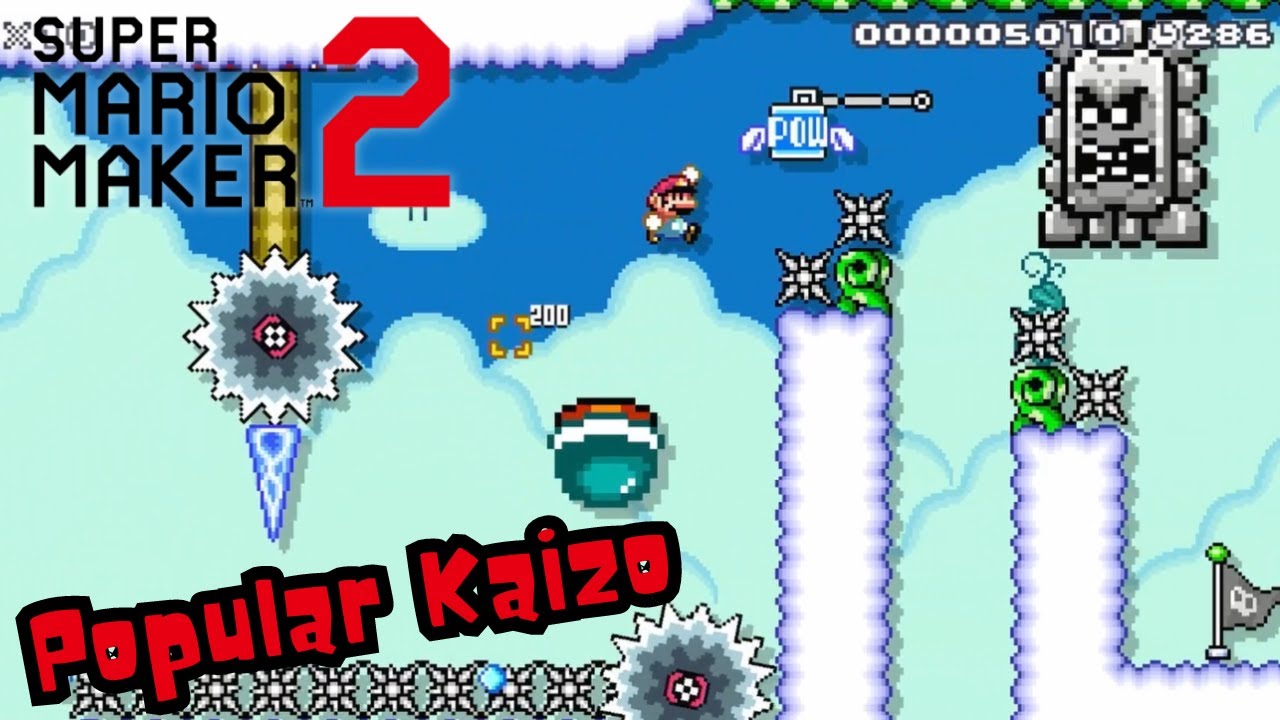 Popular Super Expert Kaizo Levels Super Mario Maker 2 SMM2 - YouTube