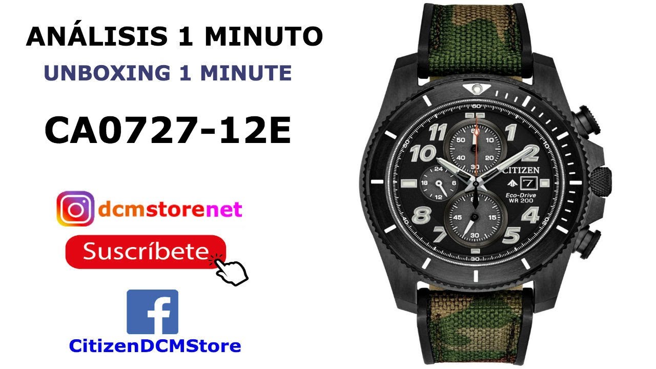 CA0727-12E Citizen Revisión 1 Minuto Unboxing 1 Minute - YouTube