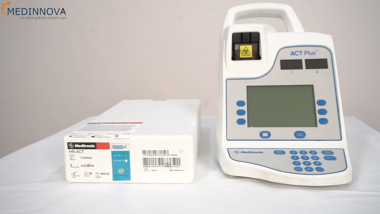 Medtronic ACT Plus Coagulation Analyzer - YouTube