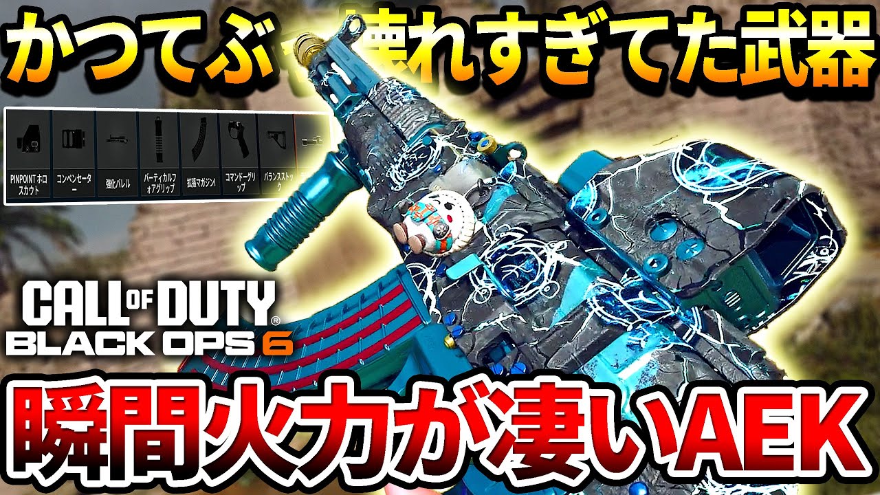 【COD:BO6】かつてぶっ壊れすぎてた武器『AEK 973』を盛り盛りカスタムで使った結果ww【カスタム紹介】 - YouTube