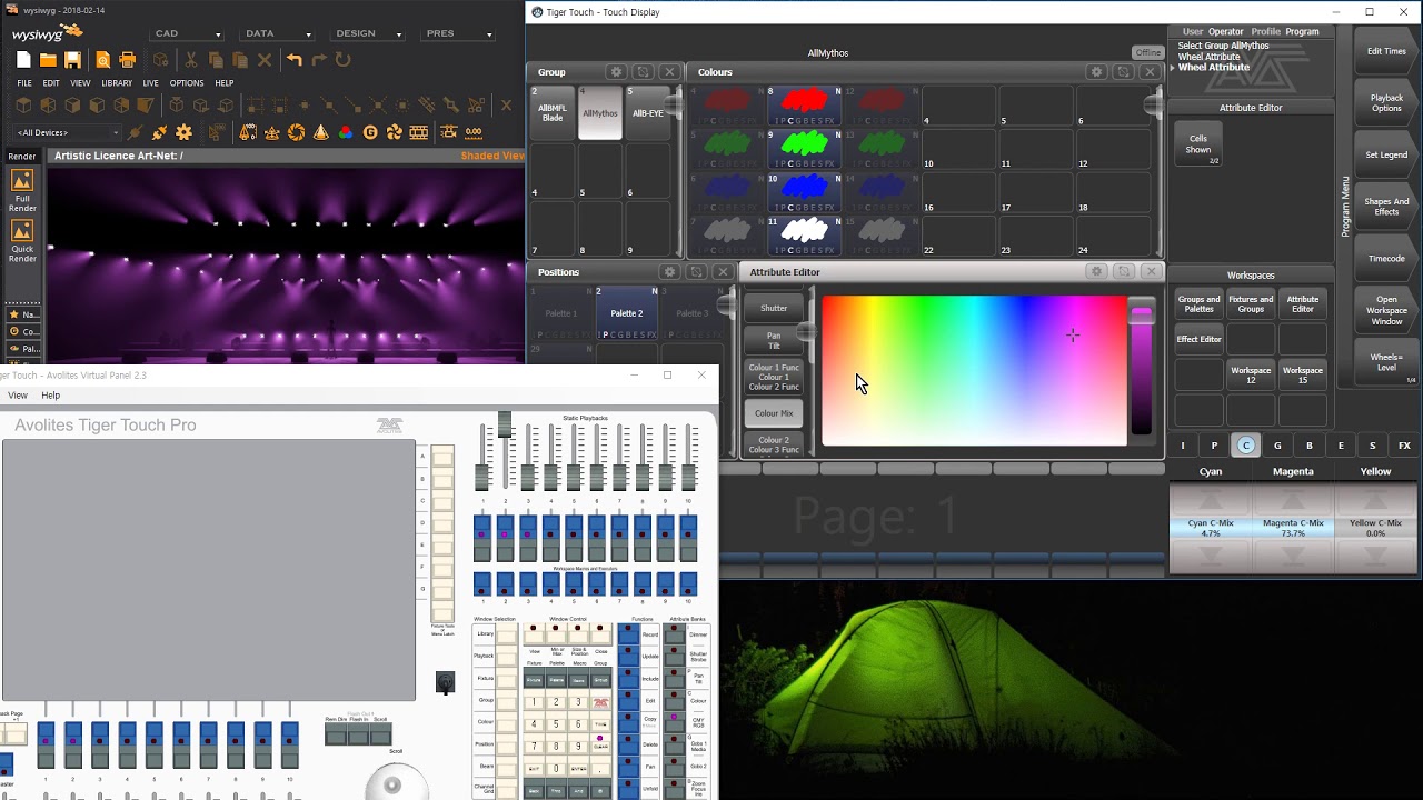 avolites titan 강의영상 3-1 palettes 생성,수정 - YouTube