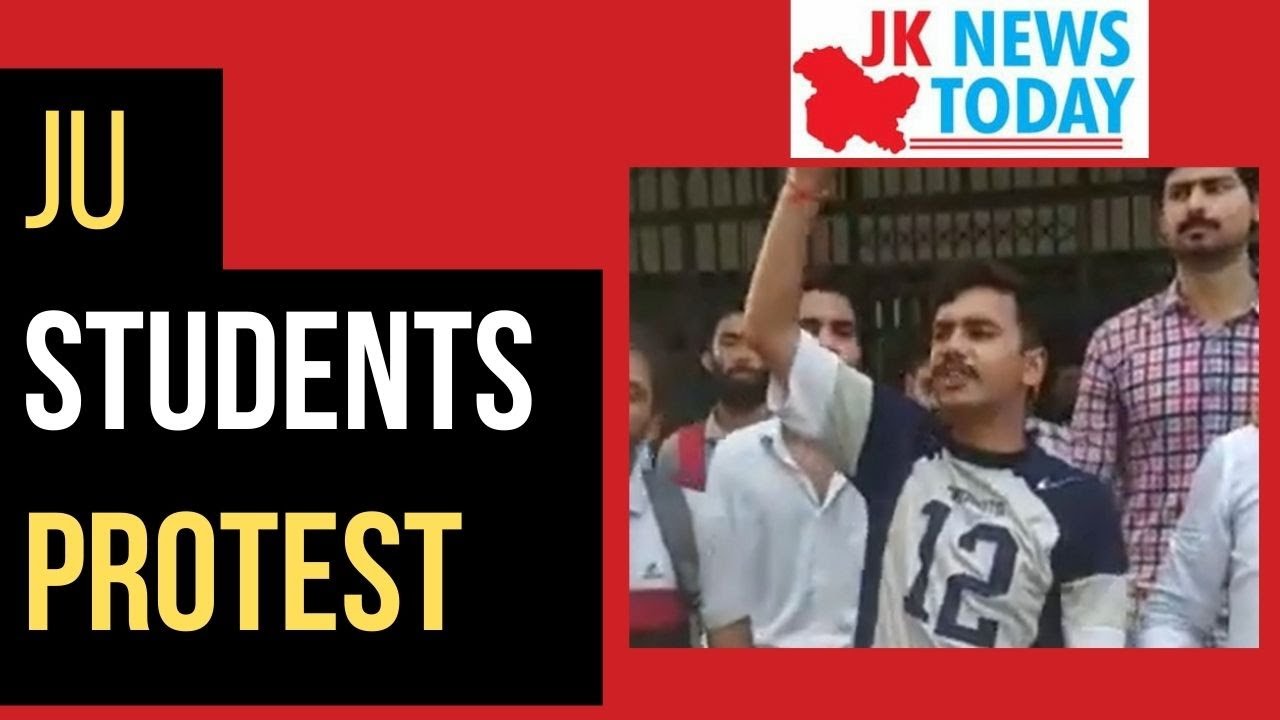 JU students protest | JK News Today - YouTube