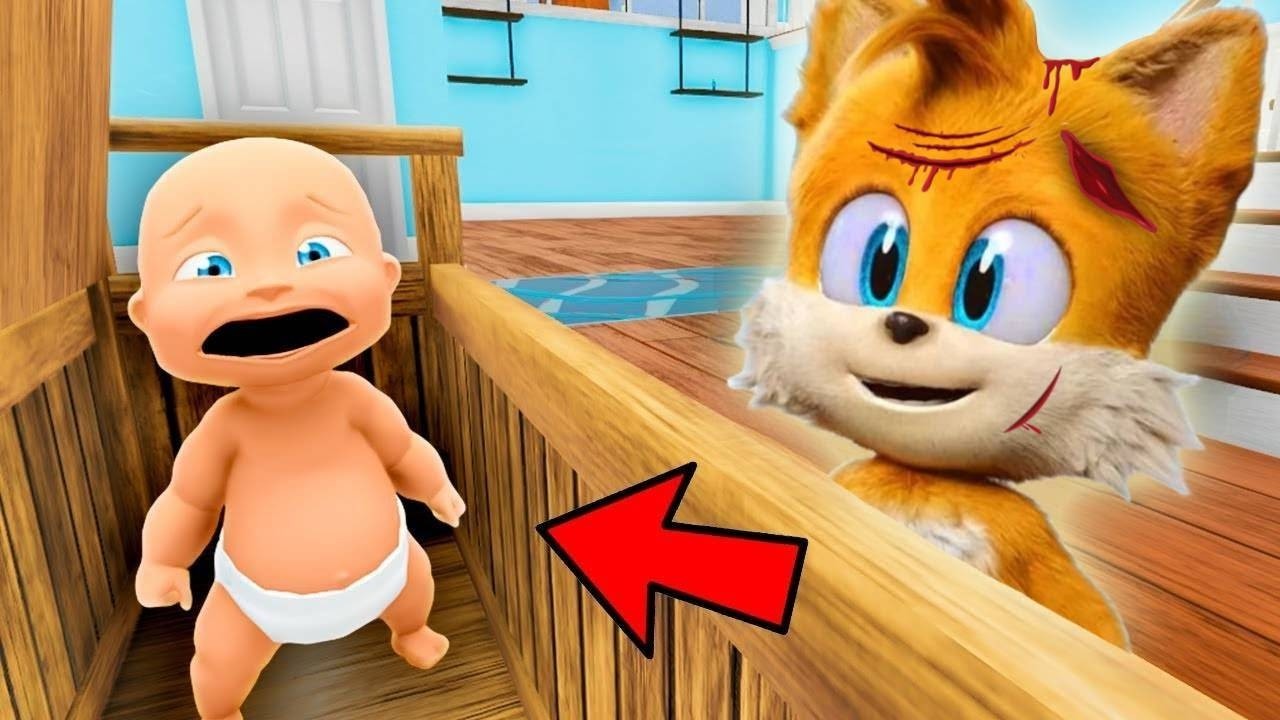 TAILS FALLS OFF ROOF IN ROBLOX! - YouTube
