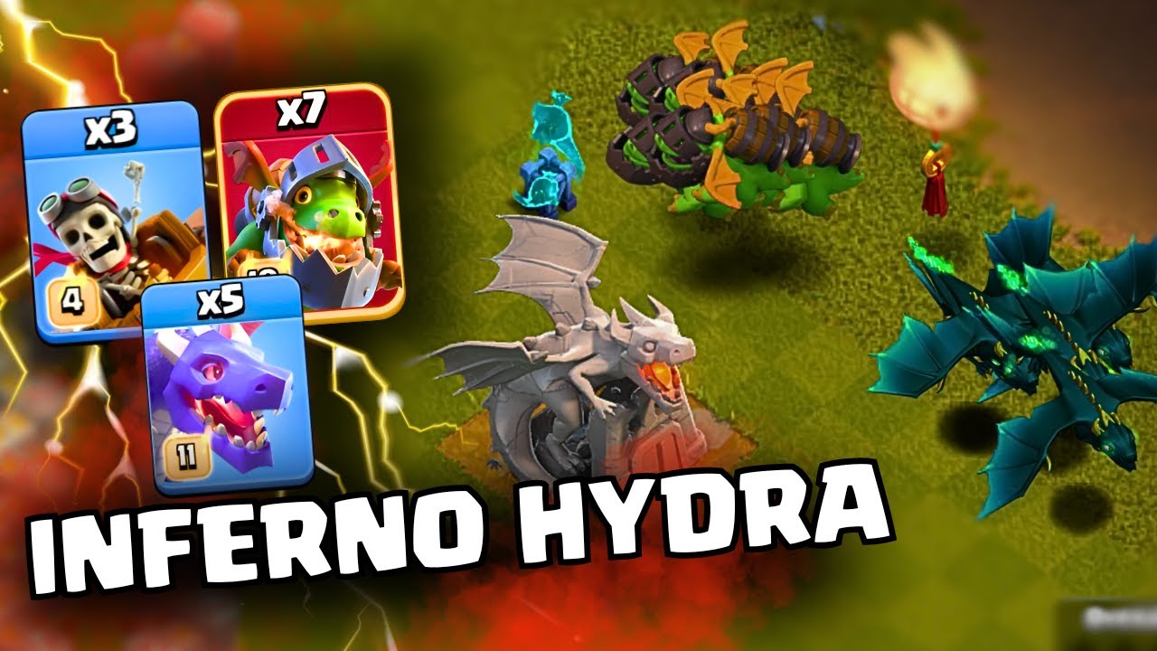 Will INFERNO DRAGON HYDRA become the best air attack? | TH16 Best ...