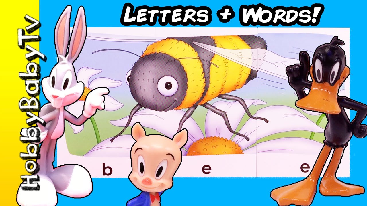 LEARN 3 NEW Words and Letters + Farm Animals SURPRISES W/Bugs Bunny ...