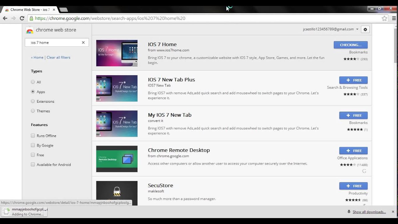 How To Make Google Chrome Look Like IOS 7 - YouTube