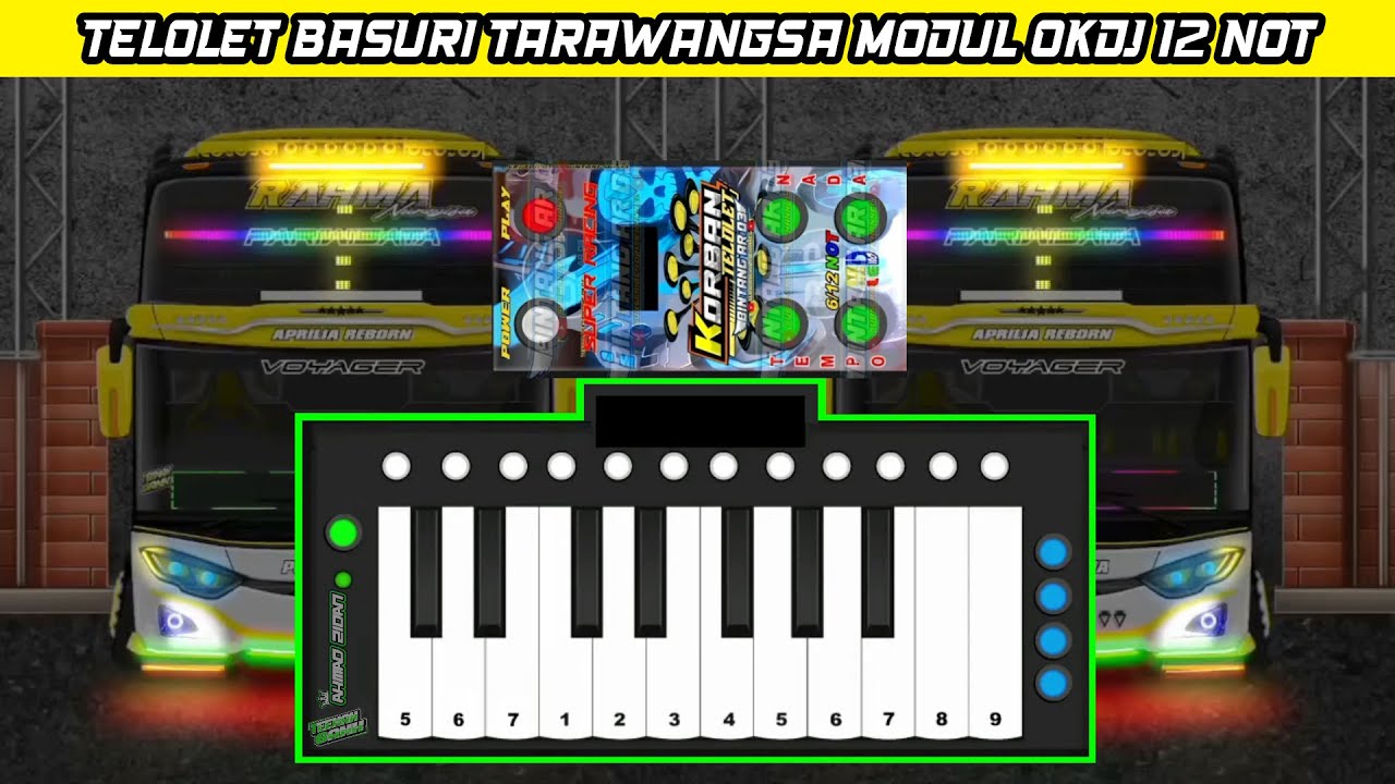 Telolet Basuri Tarawangsa Modul Okdj 12 Not || Pianika Basuri - YouTube