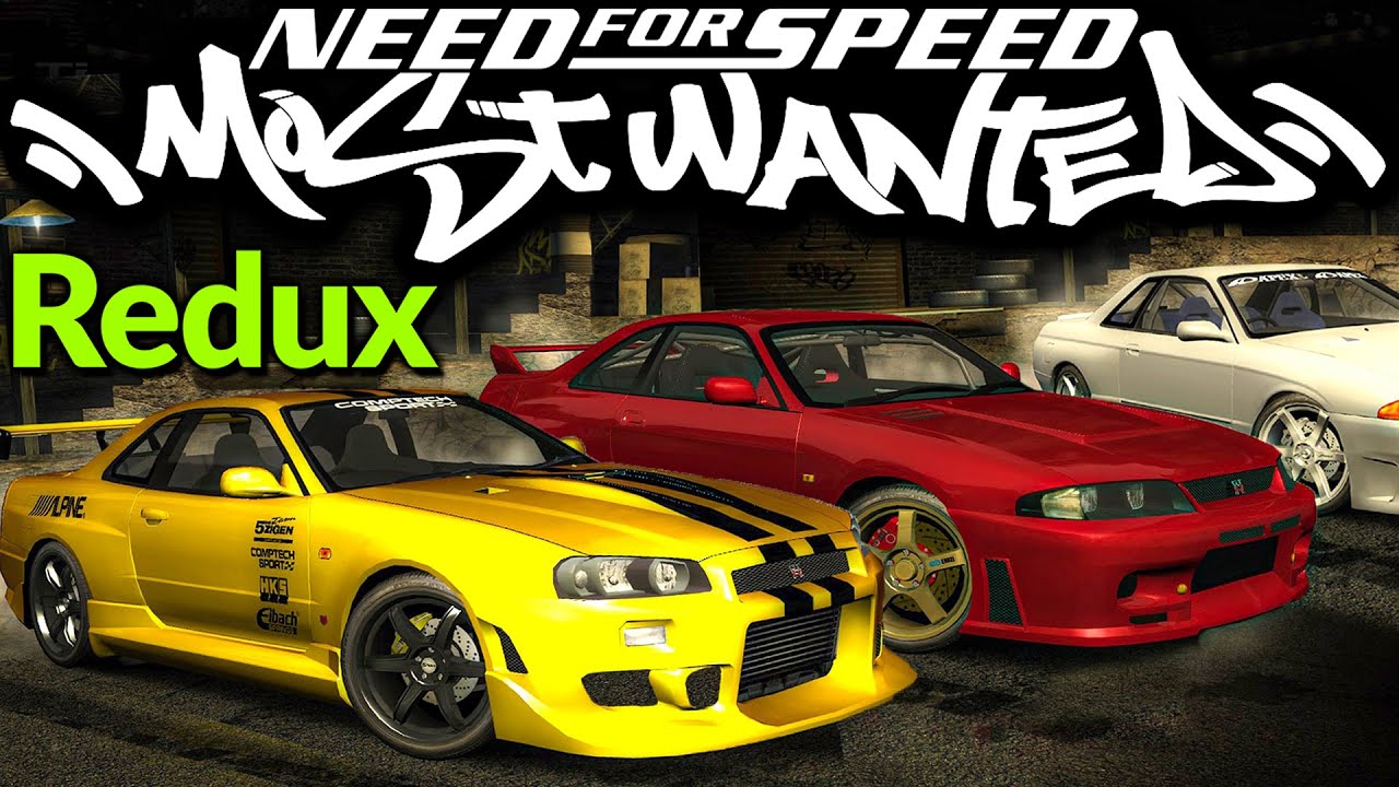 NFS MOST WANTED - TUNANDO TODOS SKYLINES DO MOD REDUX!! - YouTube