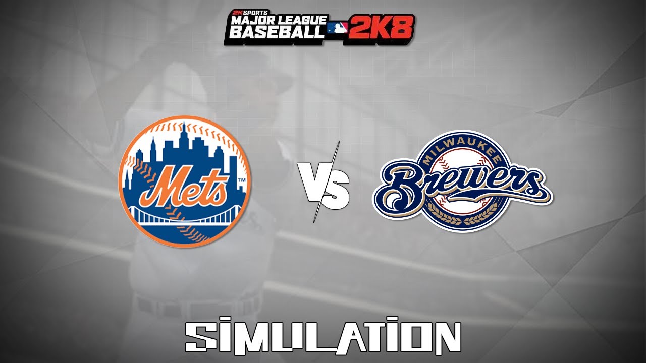 Major League Baseball 2K8 (2008) - New York Mets vs Milwaukee Brewers ...