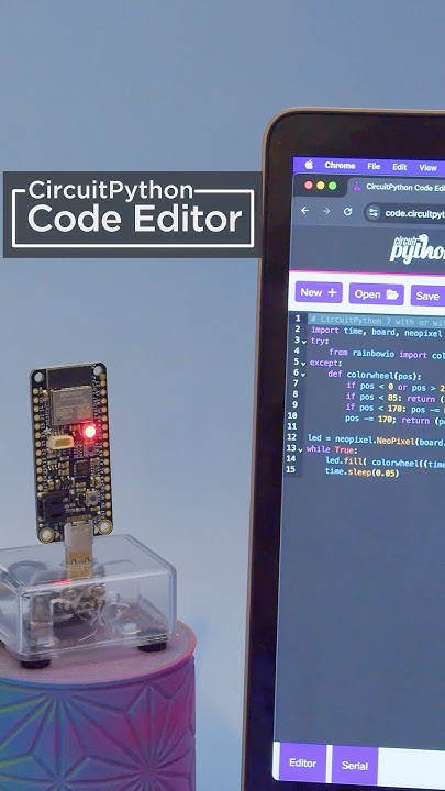 code.circuitpython.org features AutoComplete, REPL serial monitor and file management # ...