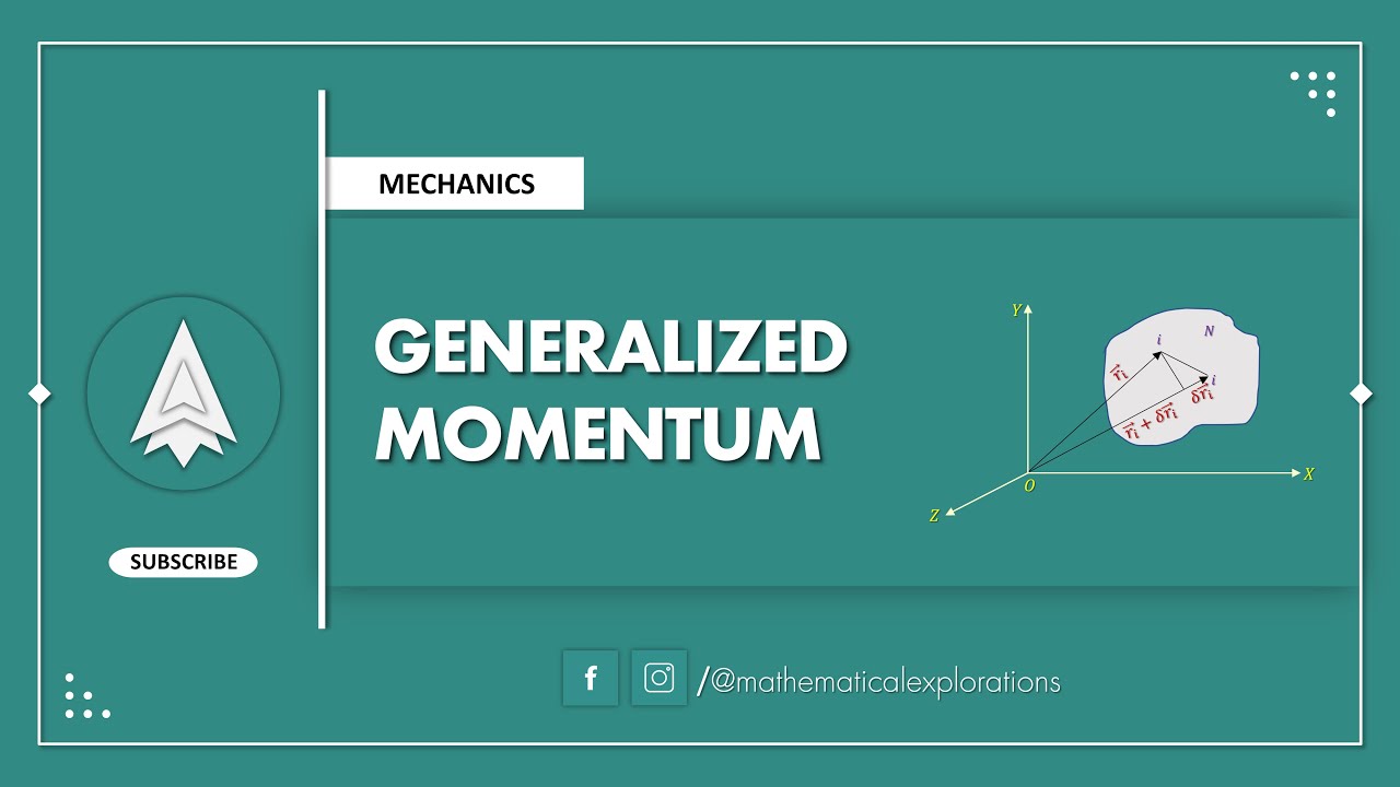 Generalized Momentum || Classical Mechanics || Mathematical Explorations - YouTube
