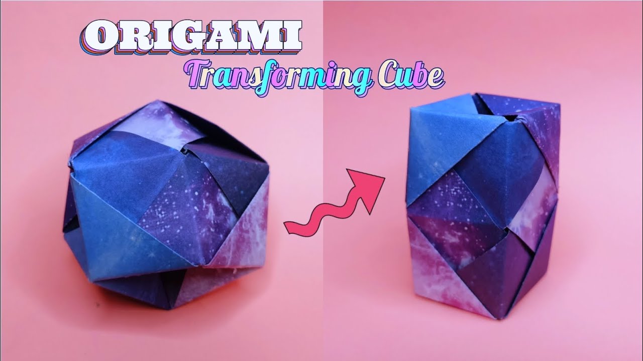 Origami Transforming Cube | Instant Magic | Paper Magic Cube ...