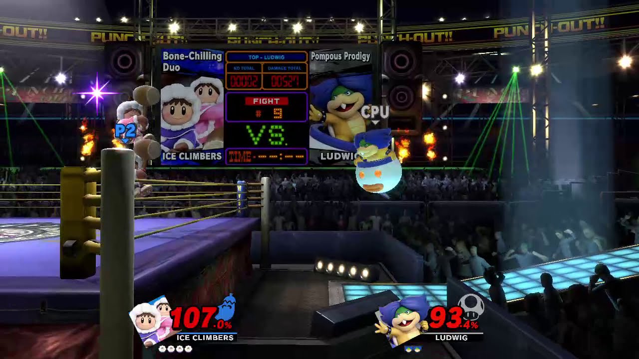 Super Smash Bros. Ultimate (Ice Climbers Vs. Ludwig) Boxing Ring #2 ...