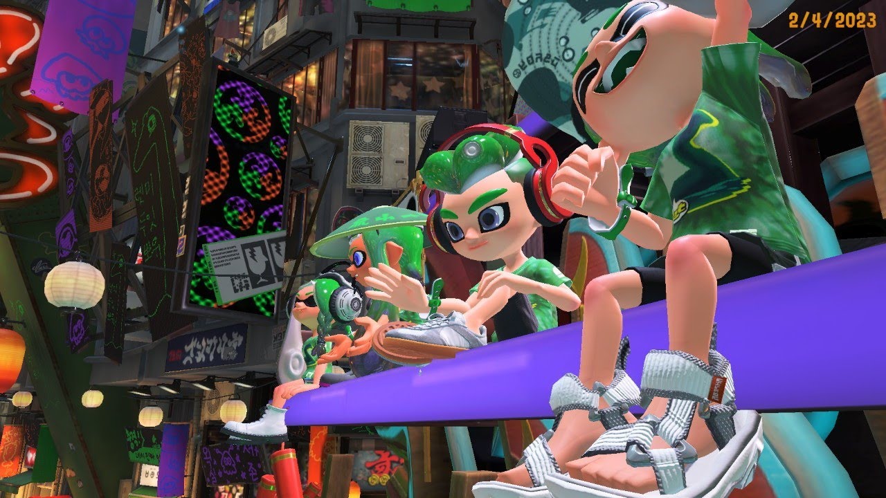 Splatoon 3 - Splatfest Team Nessie | x10, x100, Tri-Colour Turf - YouTube