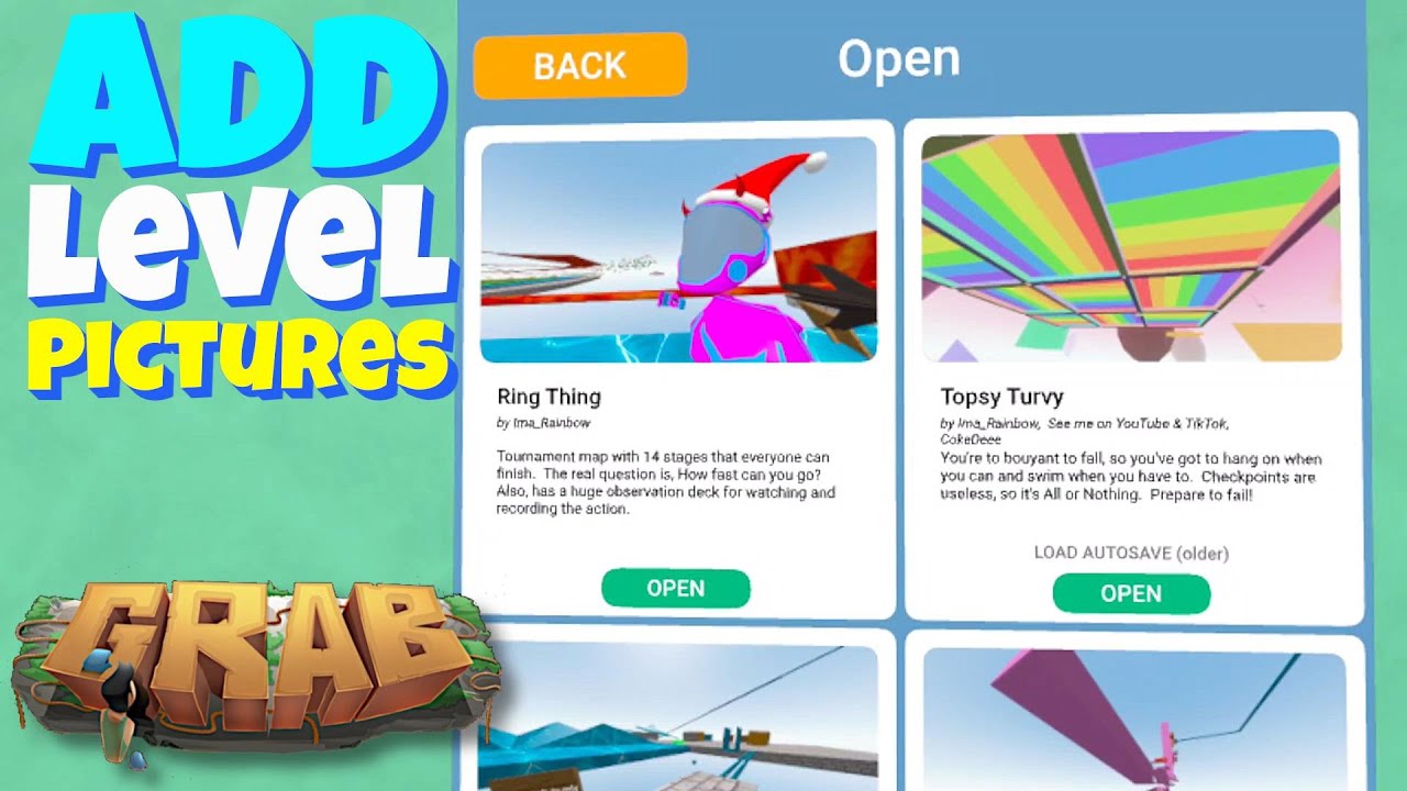 How to Add Level Preview Pictures (GRAB VR) - YouTube