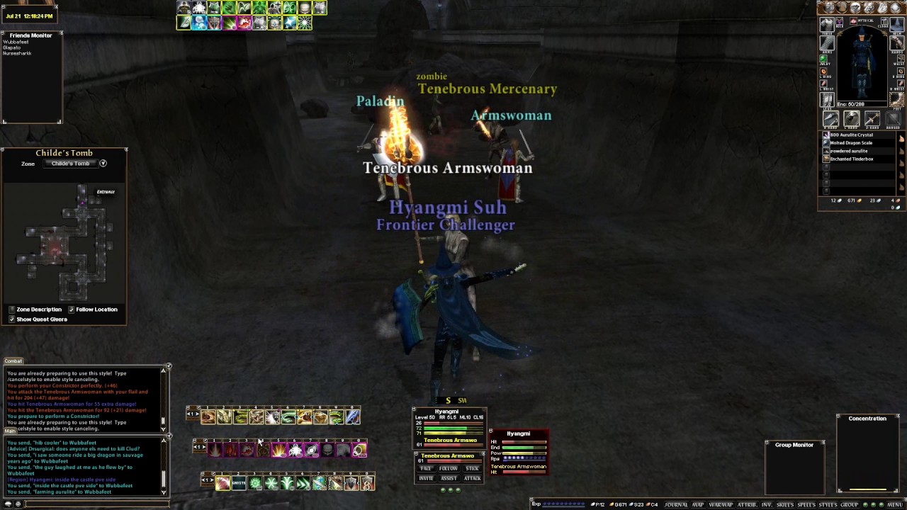 daoc - reaver - childe's tomb - soloing tenebrous - pve - albion - YouTube