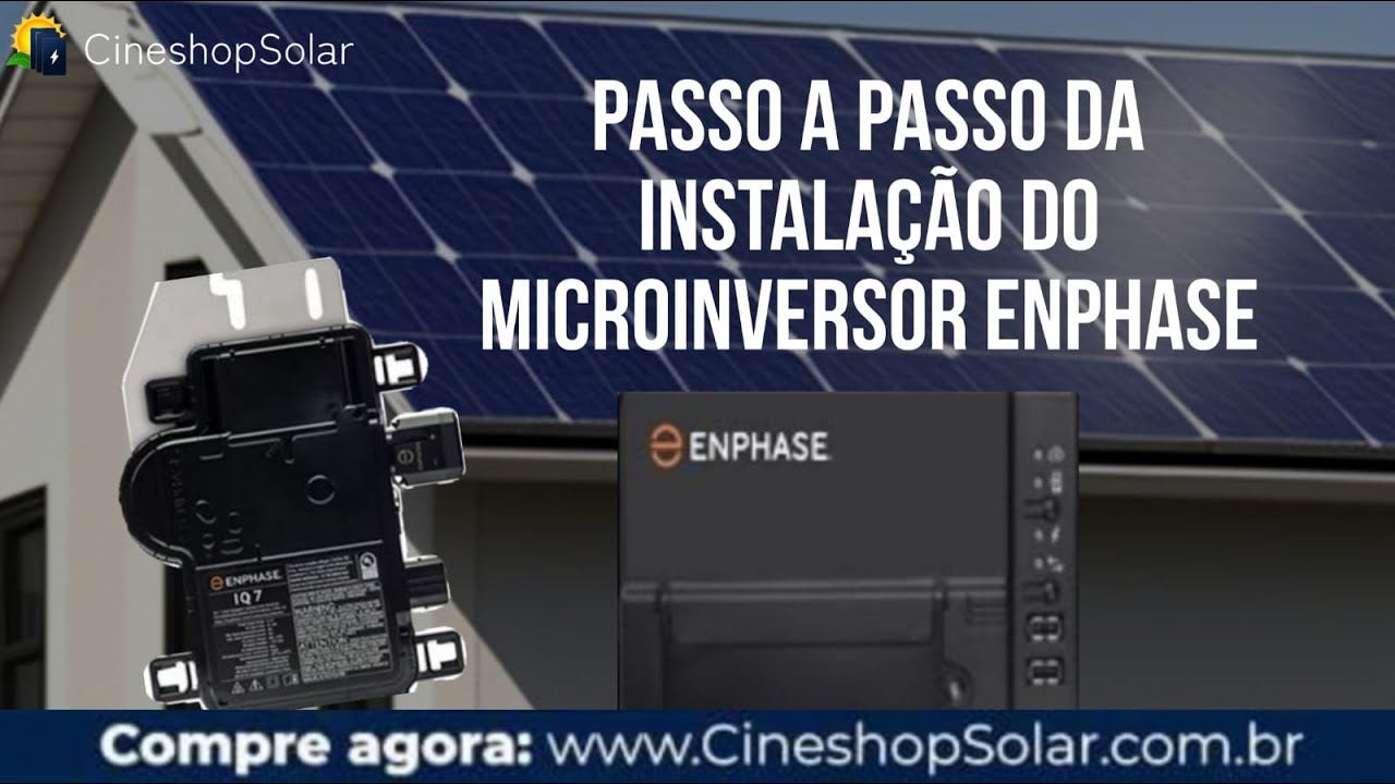 Passo a passo instalação Microinversor Enphase - YouTube